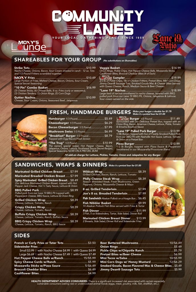 Menu/Order – Community Lanes Bowling Center